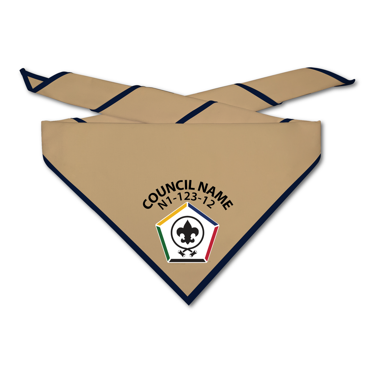 Wood Badge Neckerchief With Wood Badge Logo Build Your Neckerchief