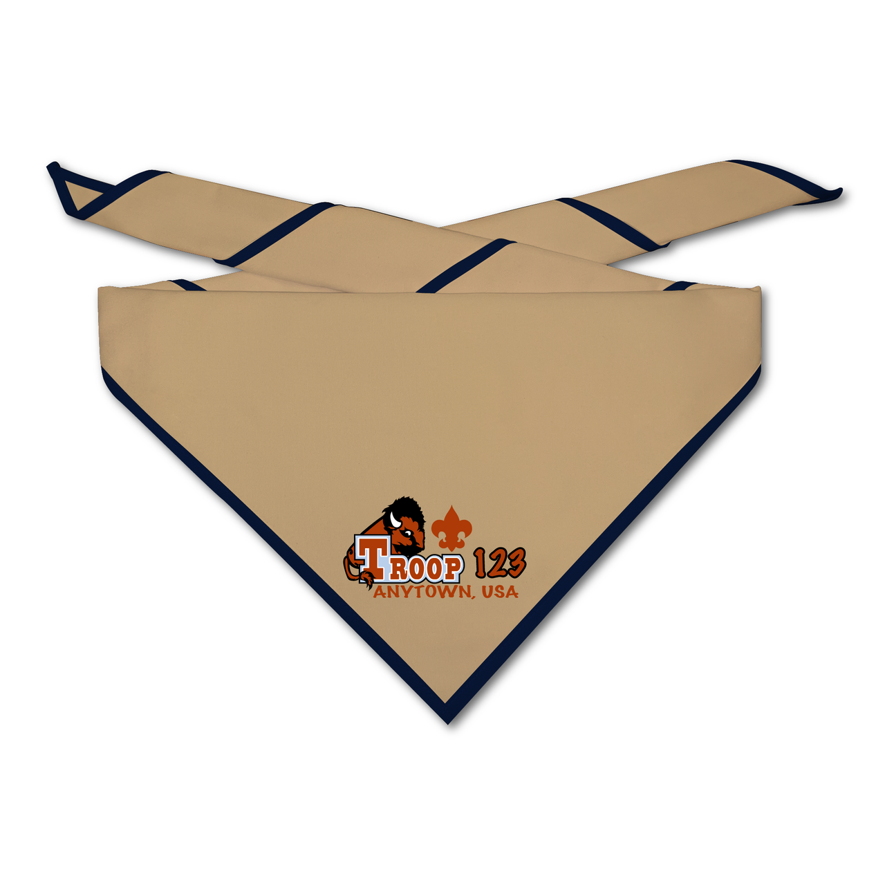 Scout Troop Neckerchief Wide Buffalo - Build Your Neckerchief