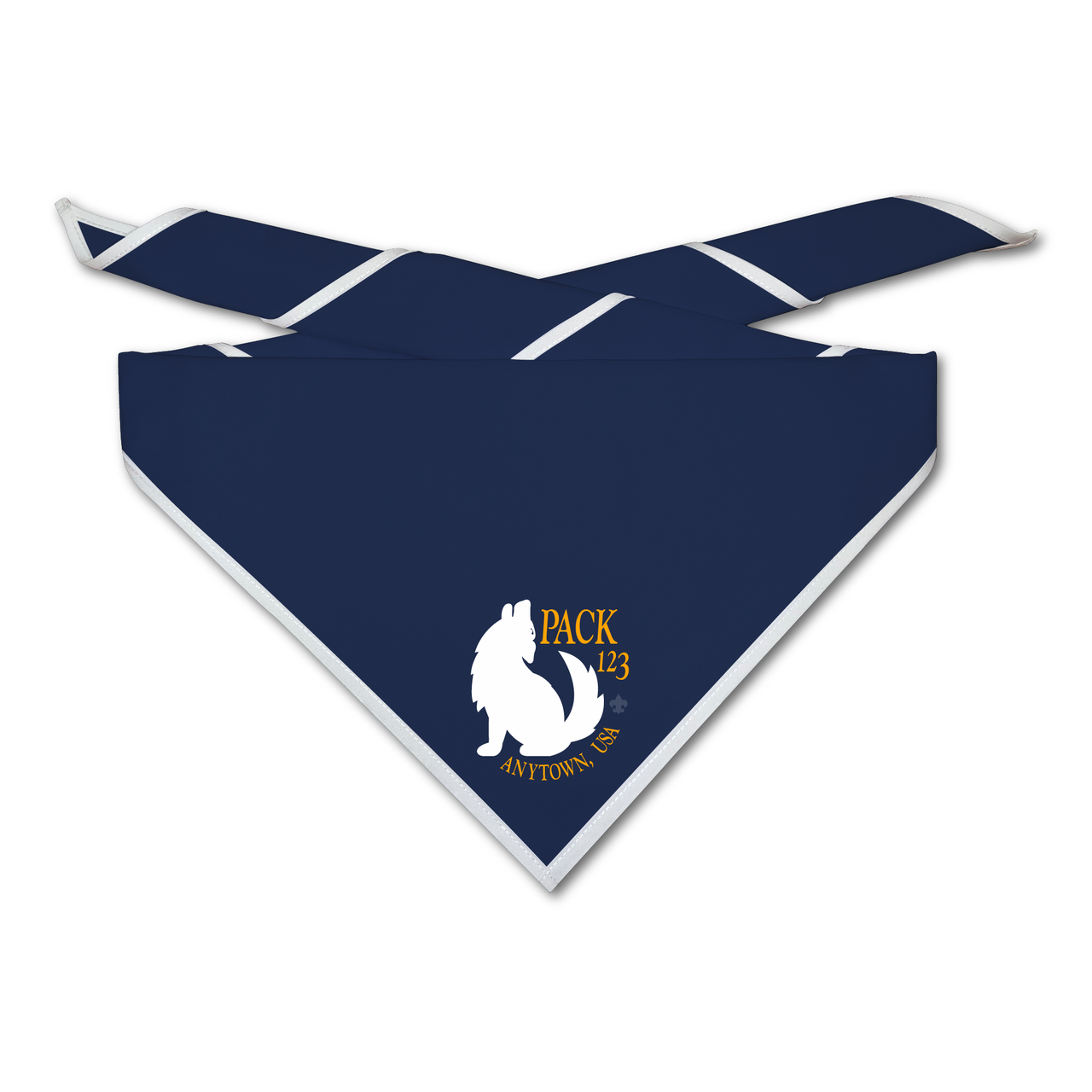 Cub Scout Pack Neckerchief - Cub Scout Howling Wolf