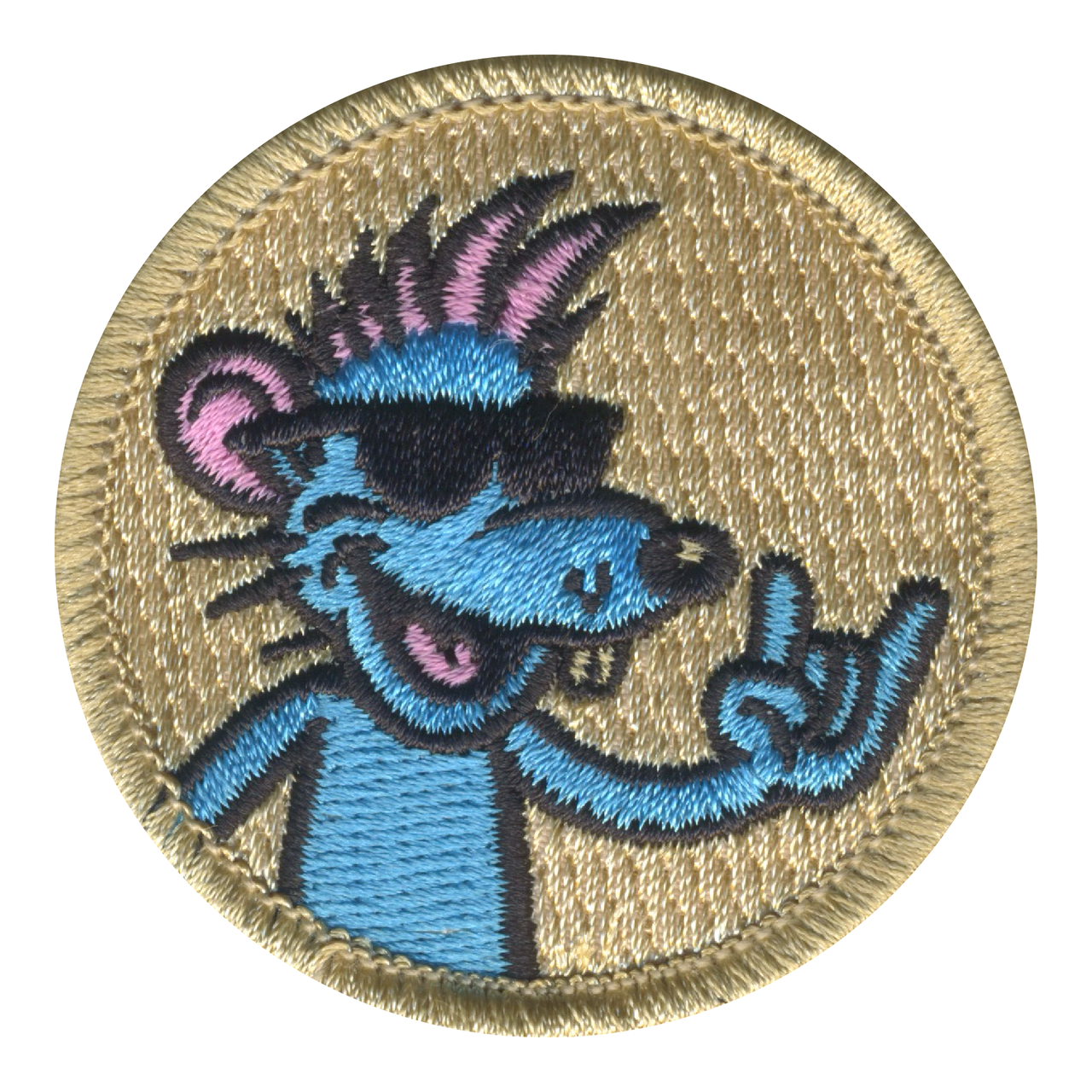 Rat with Sunglasses Patrol Patch – Embroidered Scout Uniform Patch – 2 ...