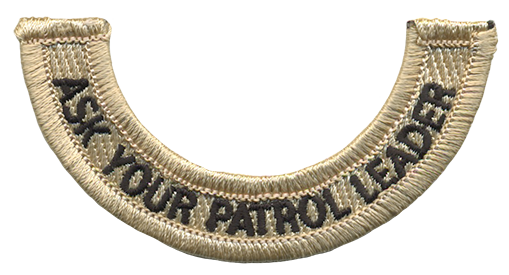 Ask Your Patrol Leader Rocker Patch - fits Patrol Patch (Bottom ...
