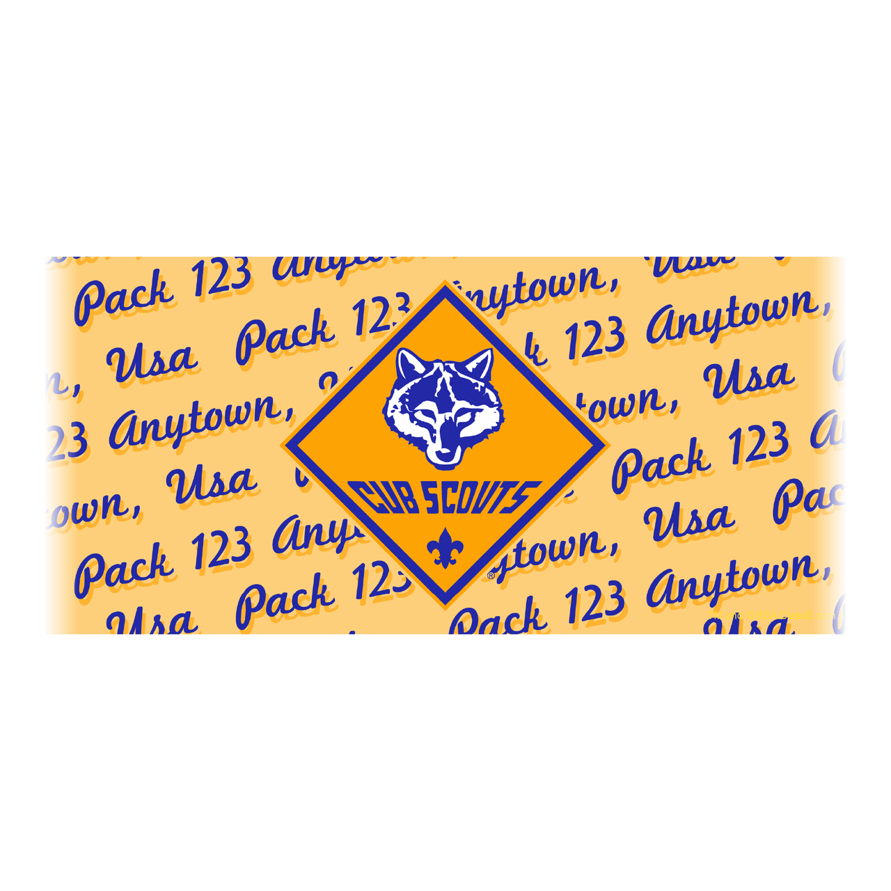 Cub Scout Water Bottle - Cub Scout Pack Number - 20 oz Steel