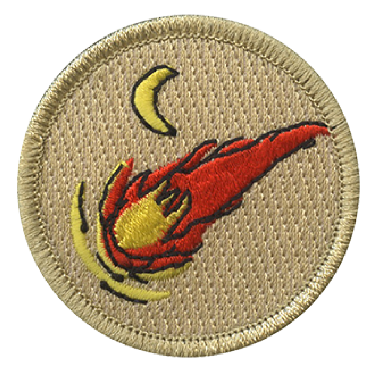 Meteor Patrol Patch – Embroidered Scout Uniform Patch – 2 in Round ...