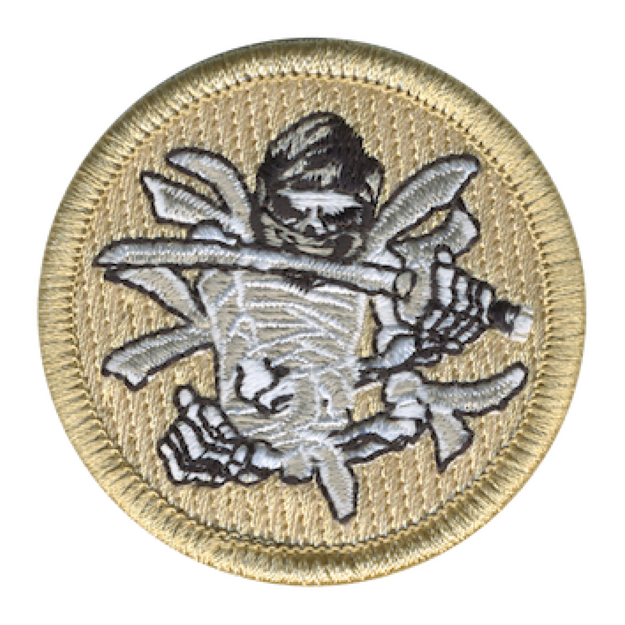 Skeleton Mummy Ninja Patrol Patch – Embroidered Scout Uniform Patch – 2 ...