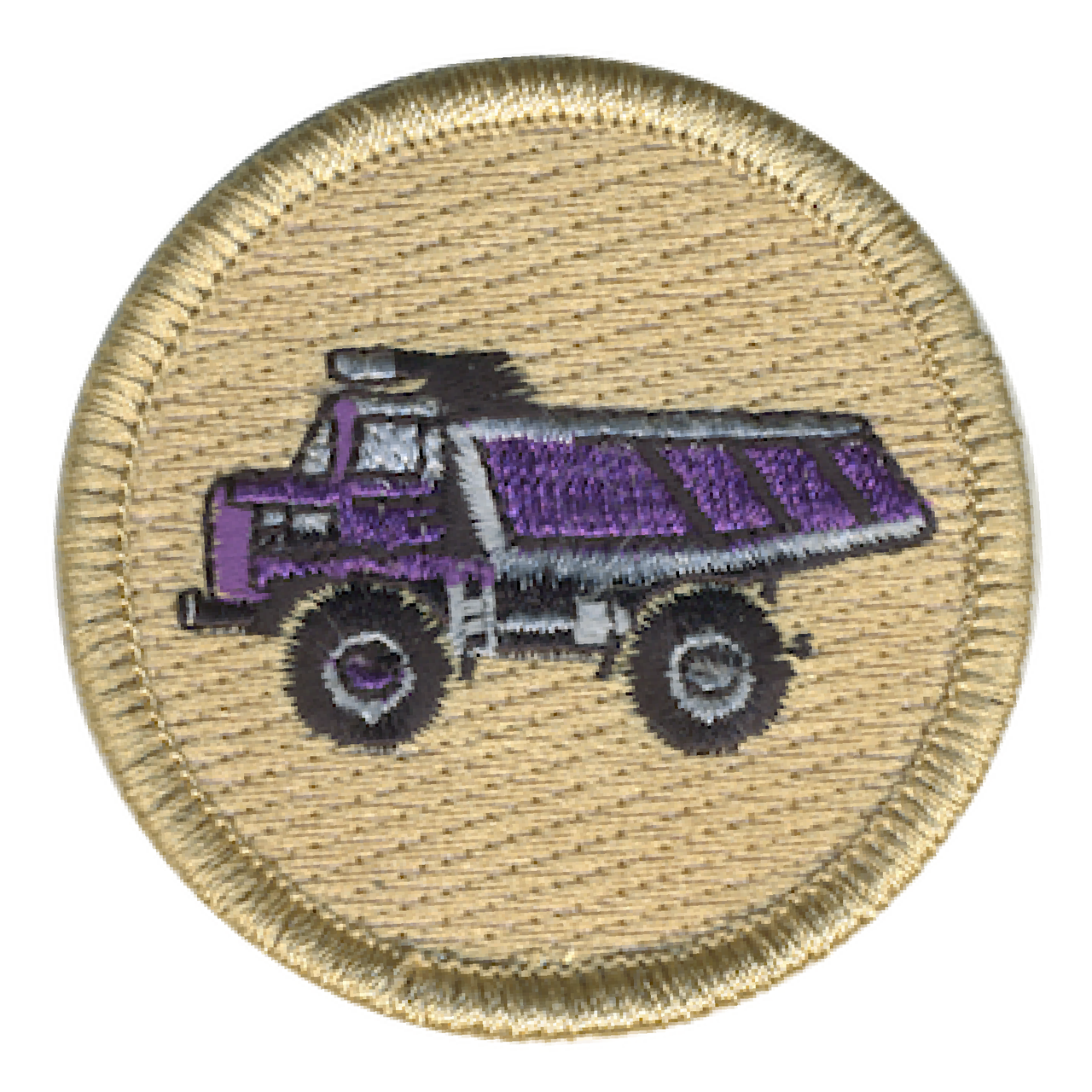 Purple Dump Truck Scout Patrol Patch