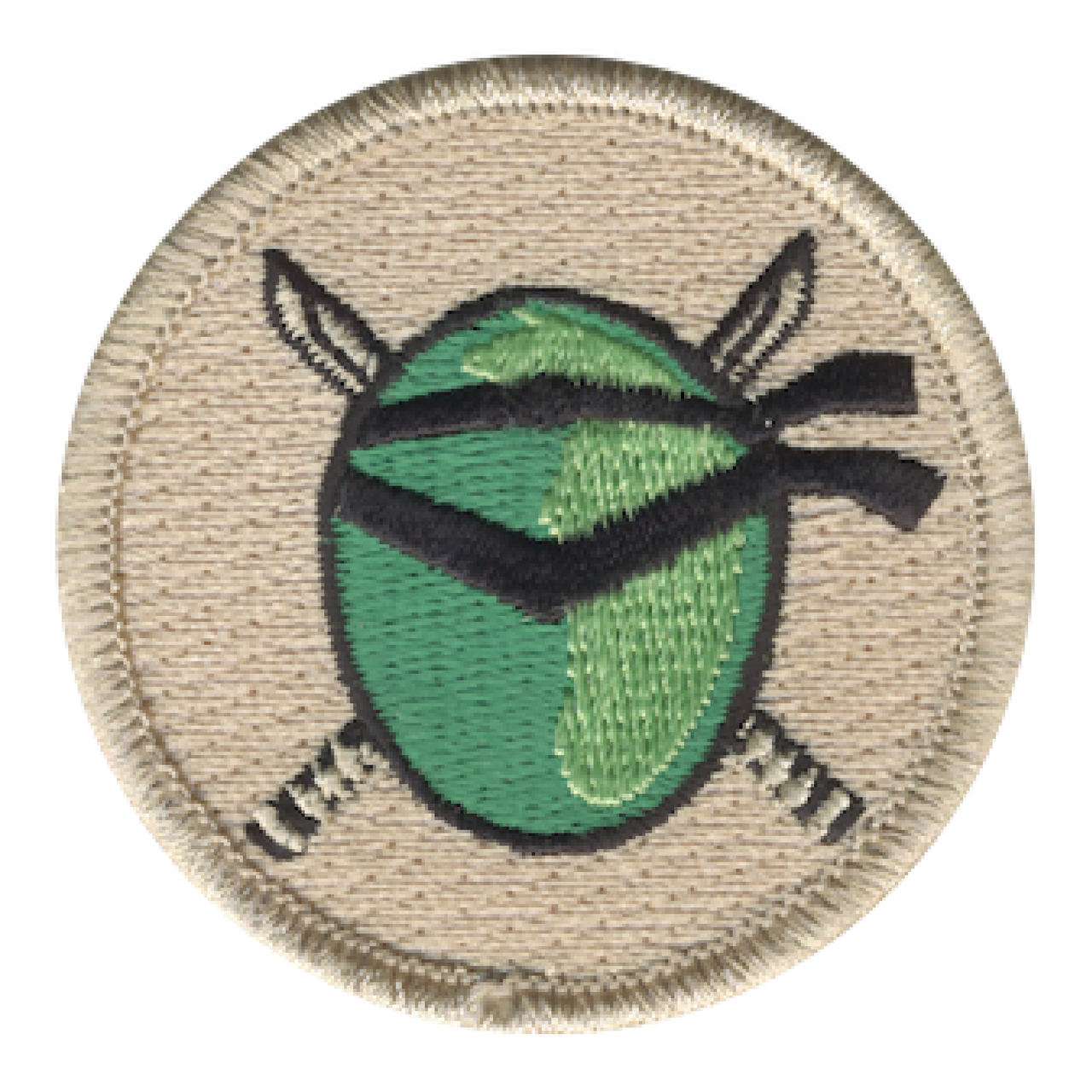 Lime Ninja Patrol Patch – Embroidered Scout Uniform Patch – 2 in Round ...