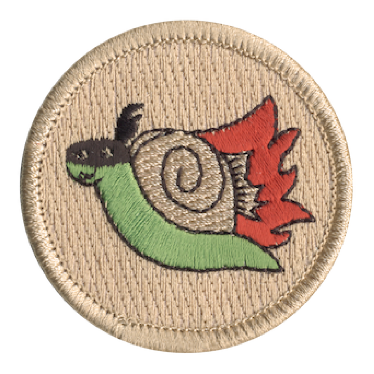 Flaming Ninja Snail Scout Patrol Patch