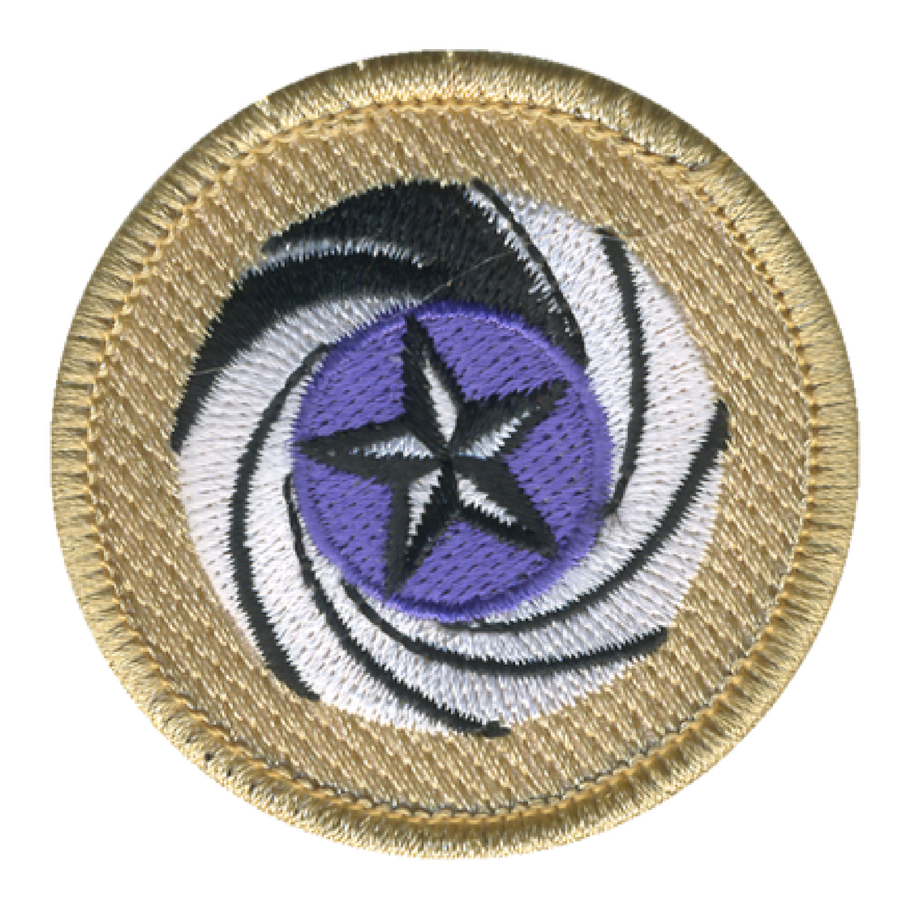 Swirling Star Patrol Patch – Embroidered Scout Uniform Patch – 2 in ...