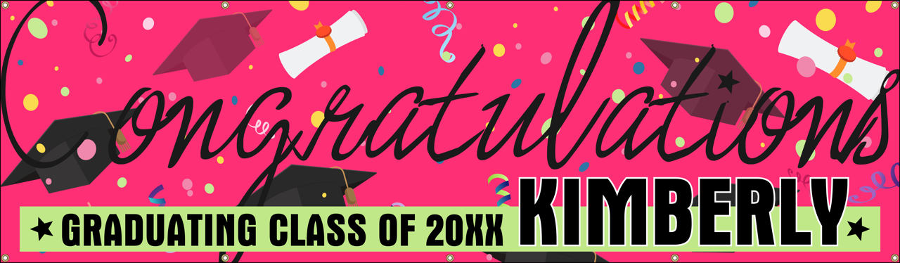 Graduation Vinyl Banner - Class Of.. (SP7873)