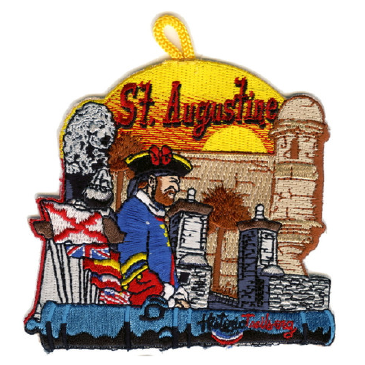Historic Trail Embroidered Patch for St. Augustine, Florida five mile hike