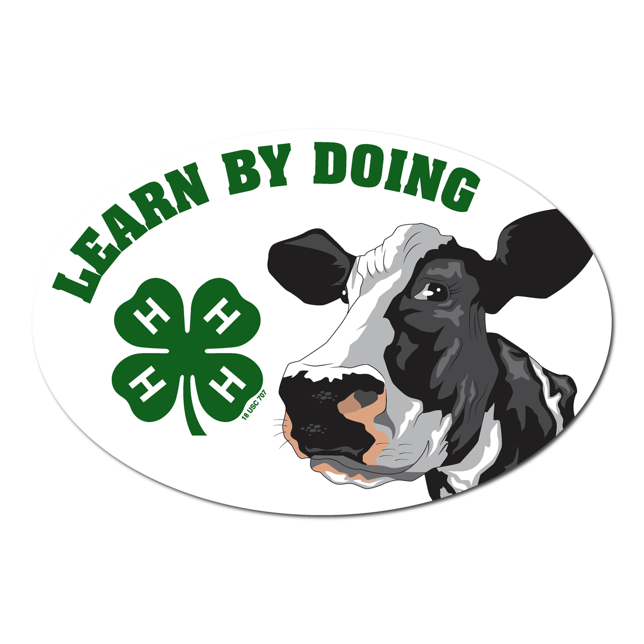 4-H Magnet - 4x6 - Dairy Cow Learn by Doing