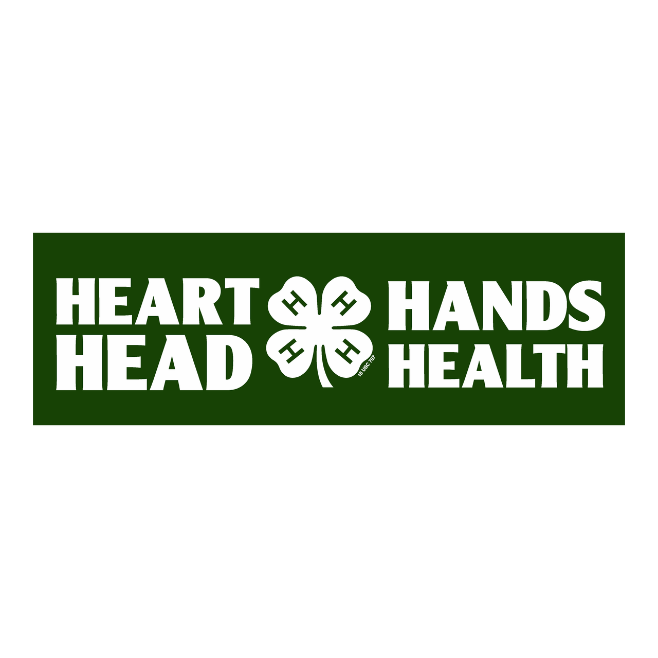 4-H's and the Clover 4-H Bumper Sticker
