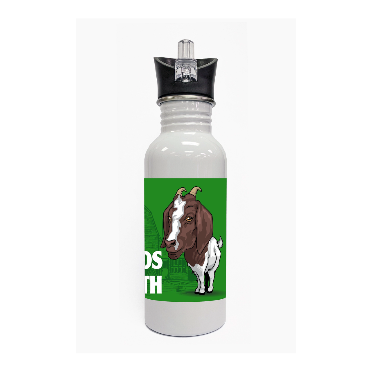 4-H Goat Water Bottle 20 oz Steel