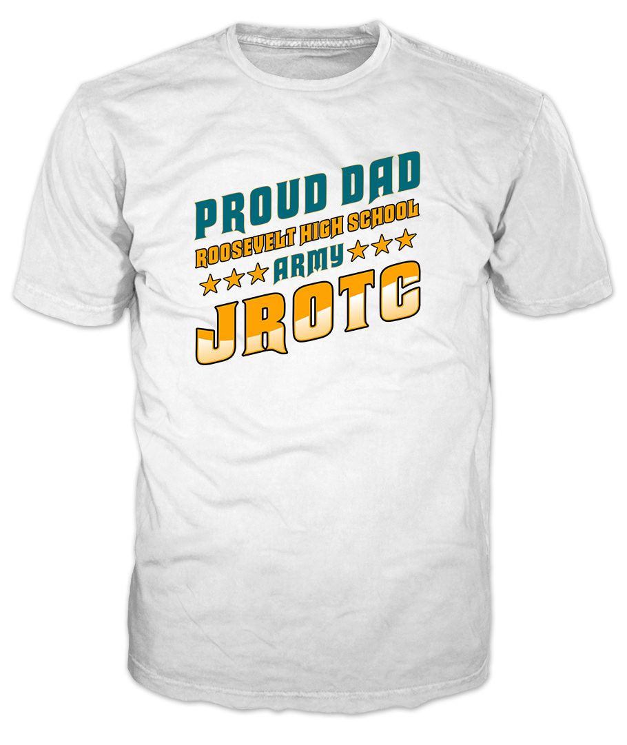 Army JROTC Proud Dad Custom T-shirt