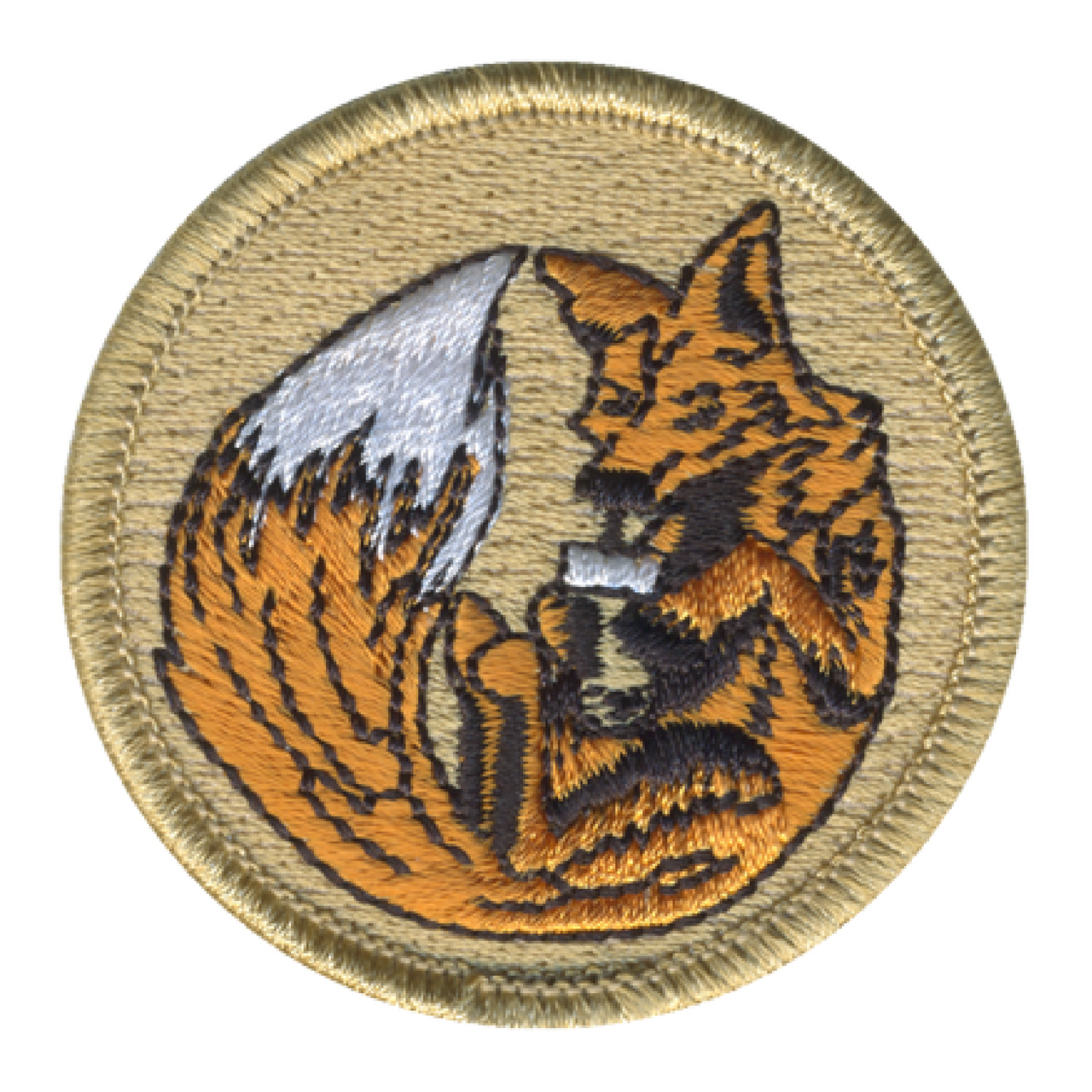 Fox Sipping Boba Patrol Patch – Embroidered Scout Uniform Patch – 2 in ...