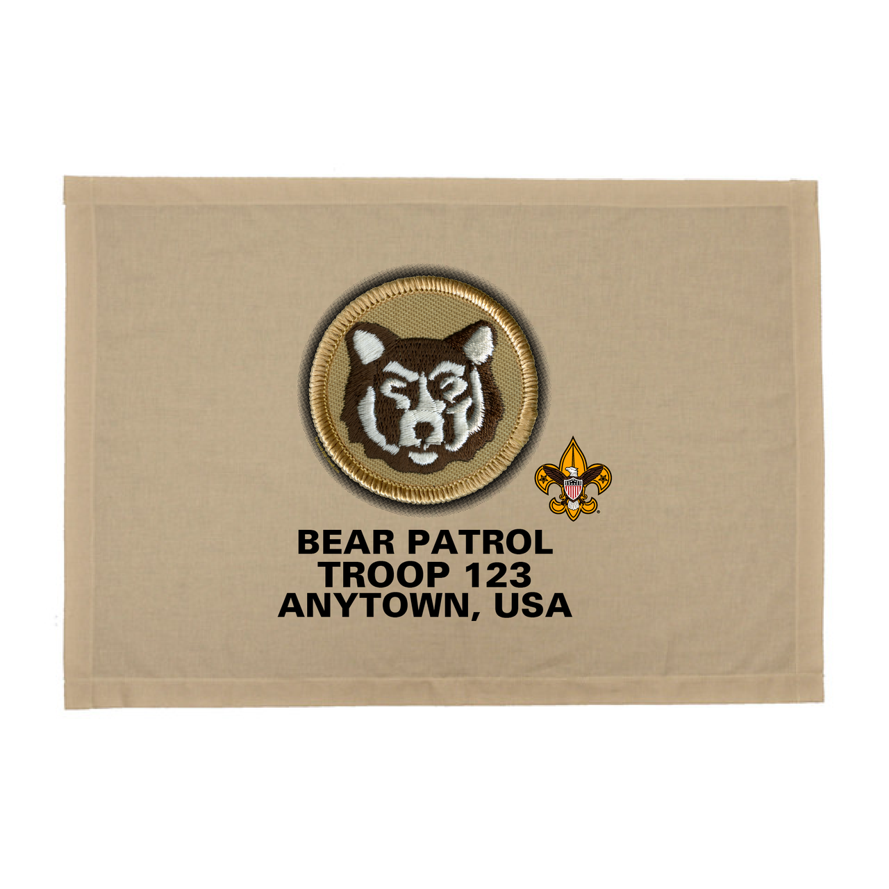 Bear Patrol Patch - Scout Patrol Flag