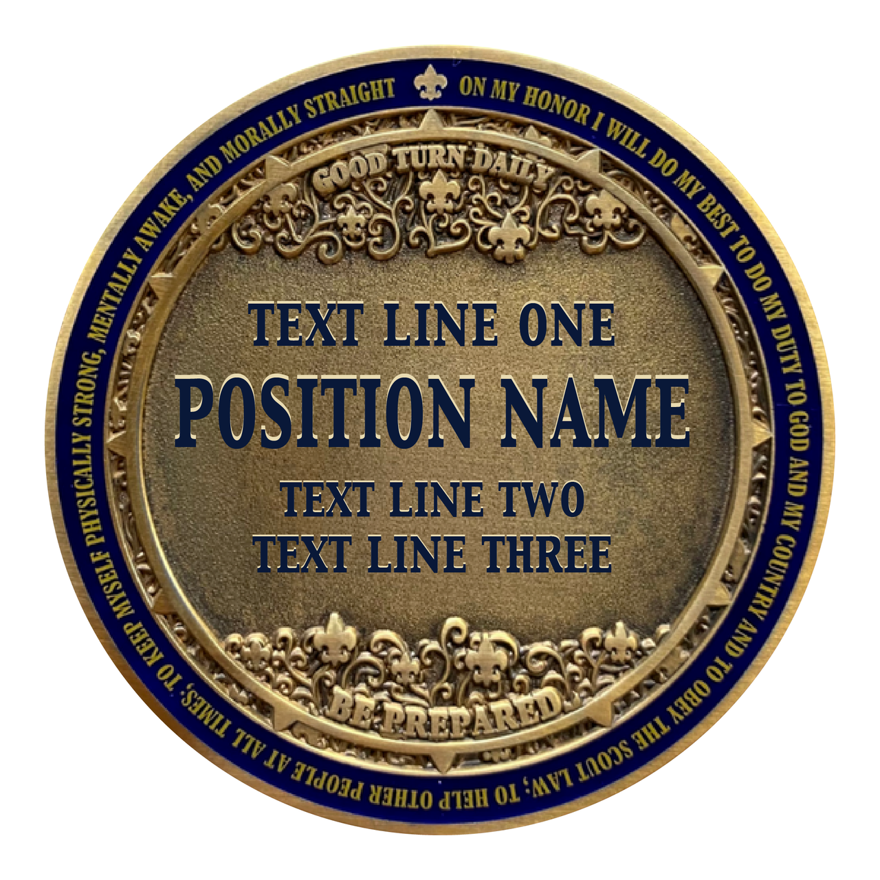 Troop Unit Leadership Position Challenge Coin