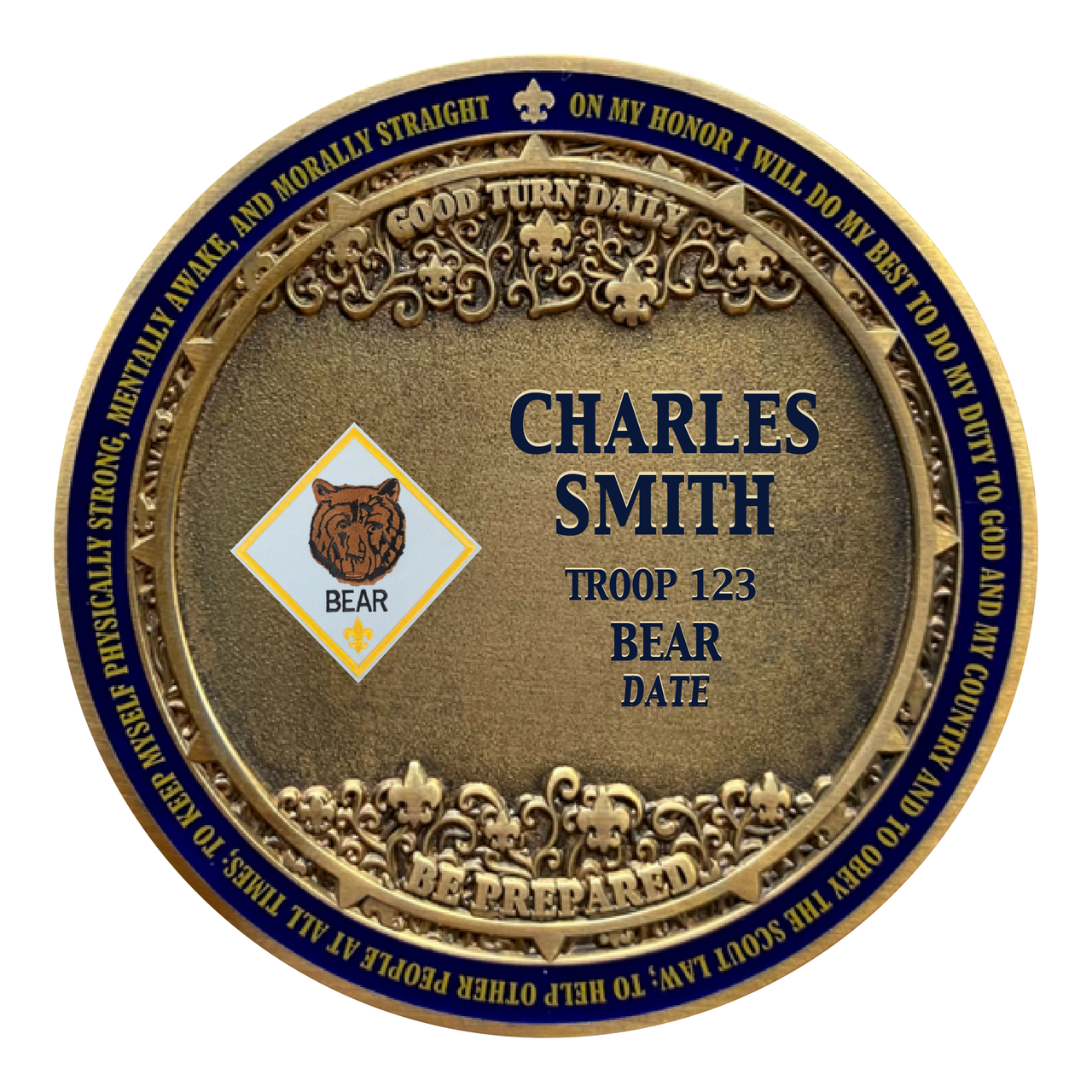 Bear Cub Scout Challenge Coin