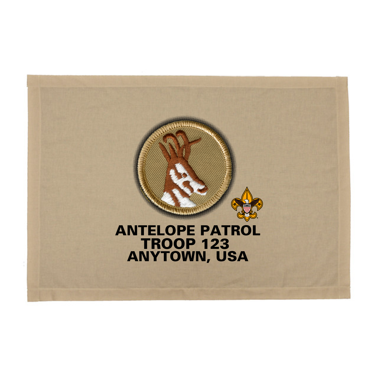 Antelope Patrol Patch Flag – Embroidered Scout Uniform Patch – 2 in ...