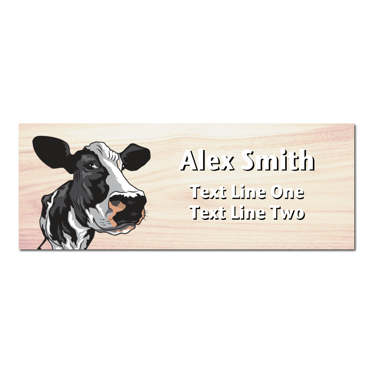 4-H Name Tag - Cow
