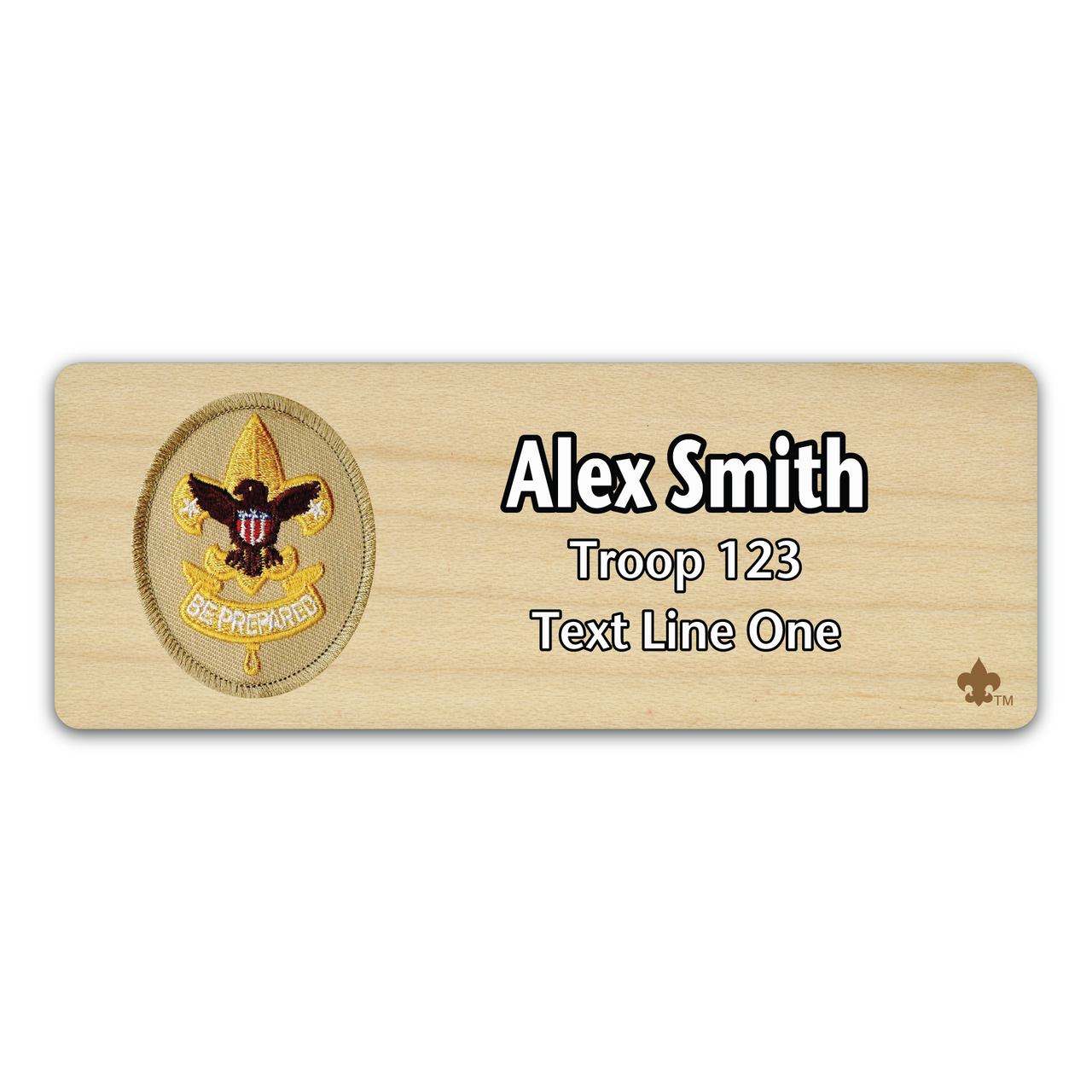 Custom First Class Scout Rank Emblem Name Tag Magnetic 1x3 Personalized ...