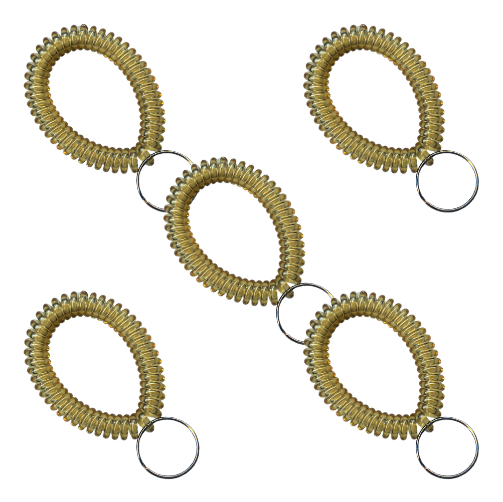 Translucent Gold Wrist Coils - 5 Pack