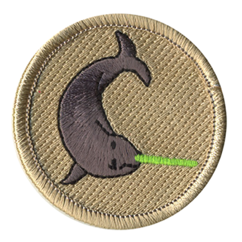Green Nose Narwhal Scout Patrol Patch by ClassB