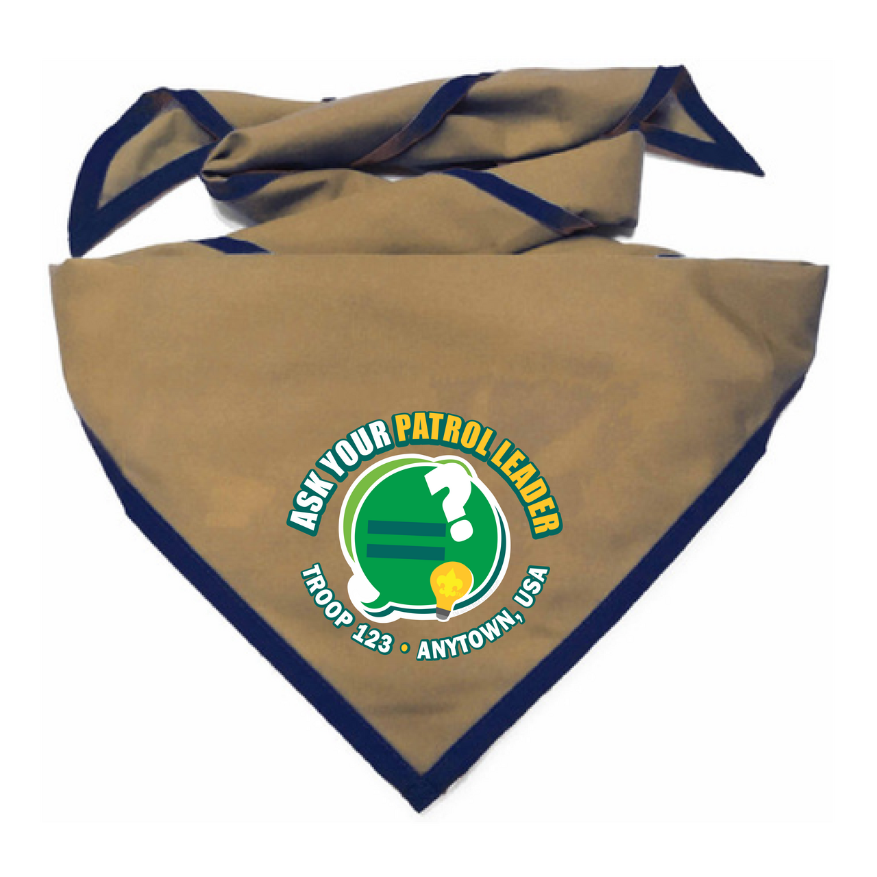 Scout Troop Neckerchief with Ask Your Patrol Leader (SP9113)