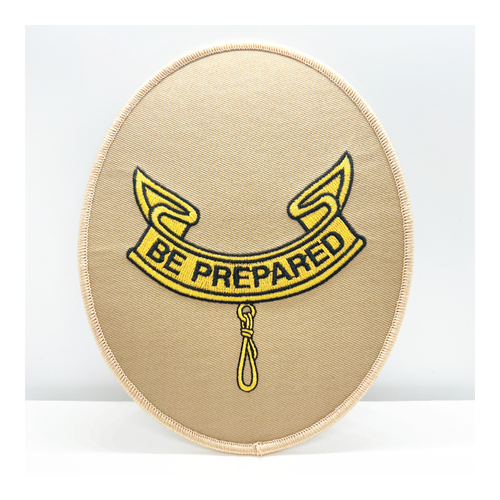 Jumbo Second Class Rank 6" Tall Oval Embroidered Patch