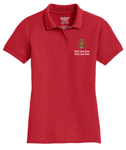 Cotton Pique Polo – Ladies with Embroidered Sea Scout Logo