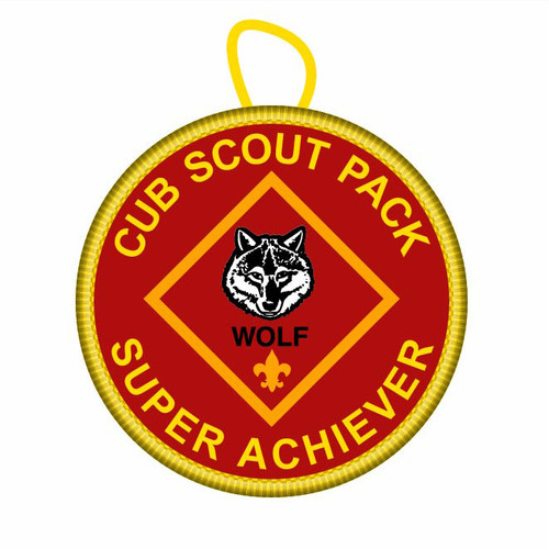 Cub Scout Super Achiever Patch - Wolf rank