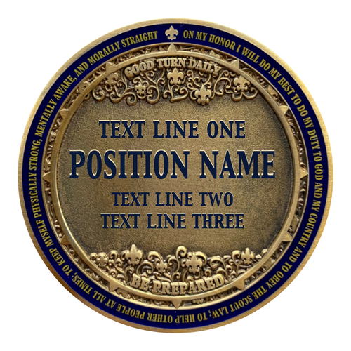 Troop Unit Leadership Position Challenge Coin