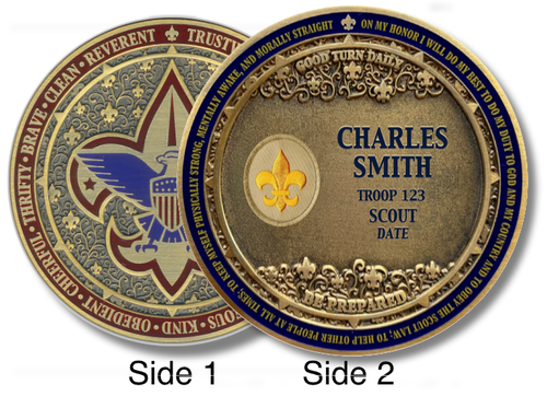 Scouting America Scout Rank Challenge Coin