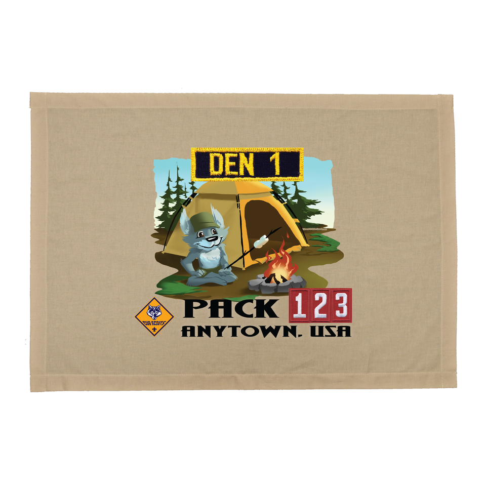 Cub Scout Den Flag - Wolf Rank Den Design