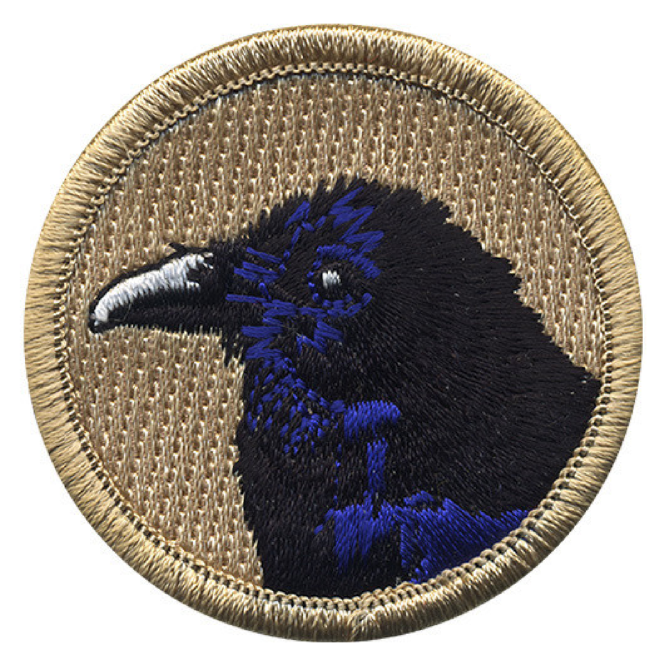 Raven Patrol Patch – Embroidered Scout Uniform Patch – 2 in Round ...