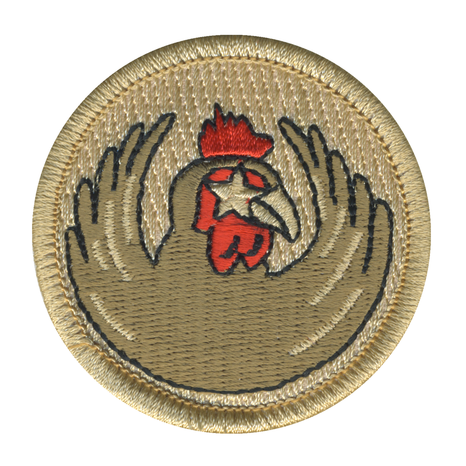 Fun Chicken Patrol Patch – Embroidered Scout Uniform Patch – 2 in Round ...