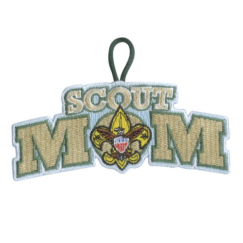 Scout Mom with Scouting Logo Embroidered Patch