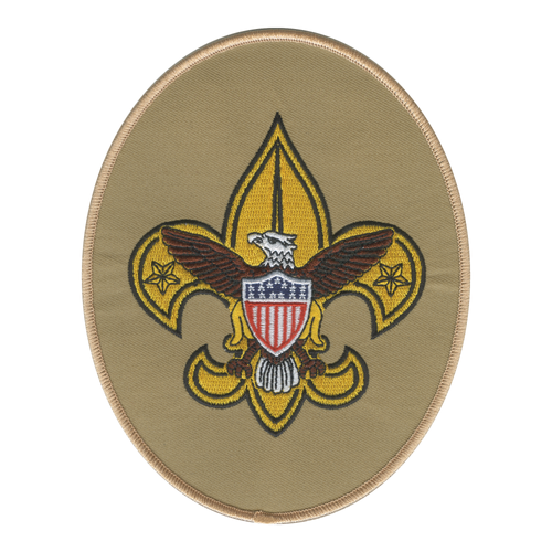 Jumbo Tenderfoot Rank 6" Tall Oval Embroidered Patch by ClassB