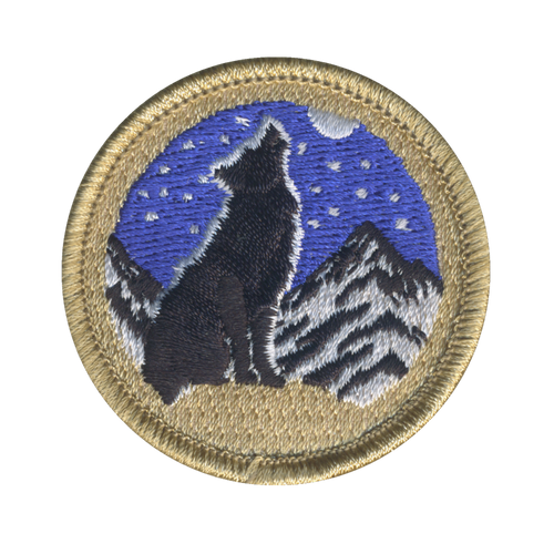 Howling Snowing Mountain Wolf Patrol Patch