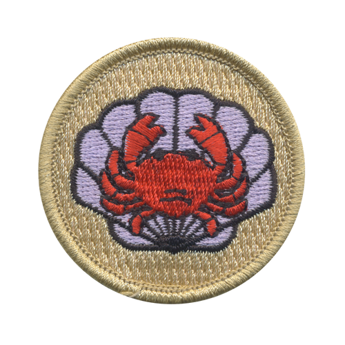 Clam Shell Crab Patrol Patch – Embroidered Scout Uniform Patch – 2 in ...