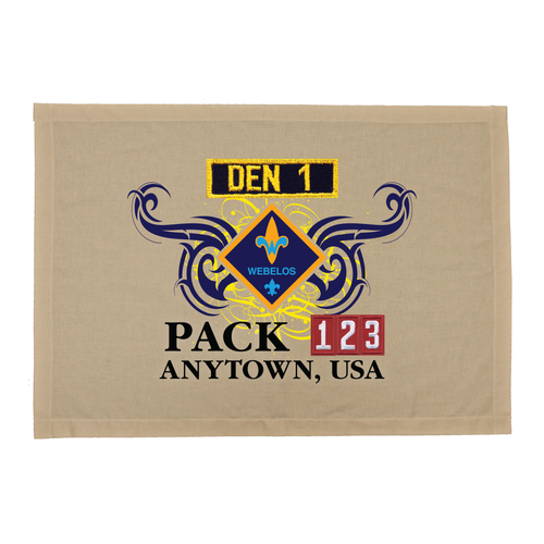 Cub Scout Den Flag - Webelos Rank Den Design