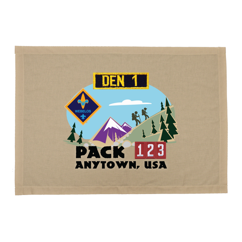 Cub Scout Den Flag - Webelos Rank Den Design