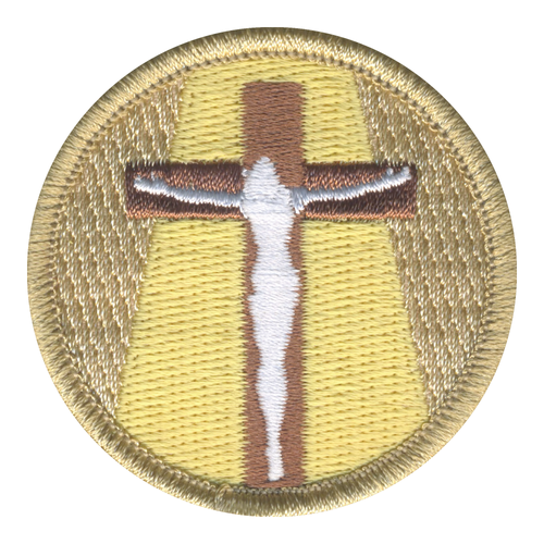 Jesus on Cross Patrol Patch – Embroidered Scout Uniform Patch – 2 in ...
