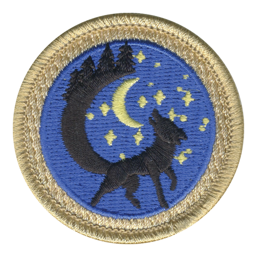 Moonlit Fox Trail Patrol Patch – Embroidered Scout Uniform Patch – 2 in ...