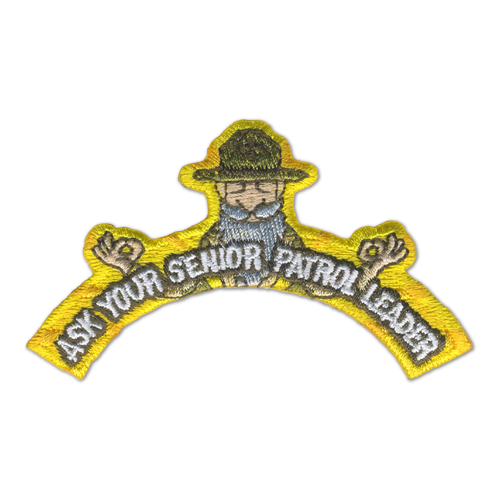 Ask Your Senior Patrol Leader Rocker Patch - Fits 3" Patch