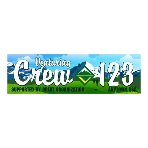 Venture Crew Custom Vinyl Banner 28x96 Outdoor Personalized Banner ...