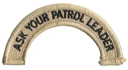 Ask Your Patrol Leader Rocker Patch - fits Patrol Patch (Top)