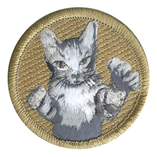 Bad Cat Patrol Patch – Embroidered Scout Uniform Patch – 2 in Round ...
