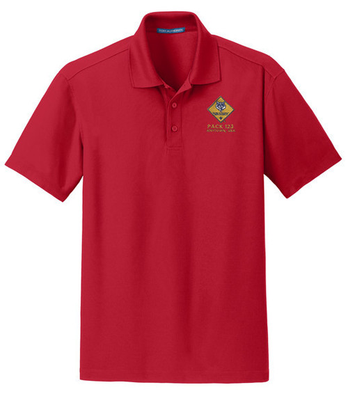 Grid Wicking Polo with Cub Scout Logo