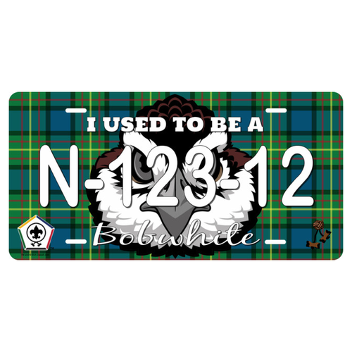 Wood Badge License Plate - Bobwhite